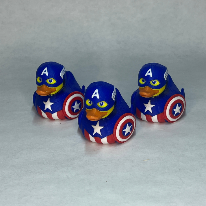 Capt. America Jeep Duck - 3D Printed Collectible for Duck Lovers – Findlay 3D